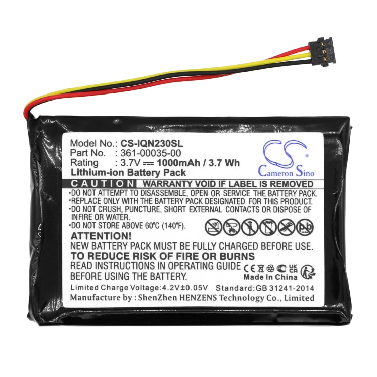 Garmin 361-00035-00/02 Battery Replacement for Edge Touring Plus ...