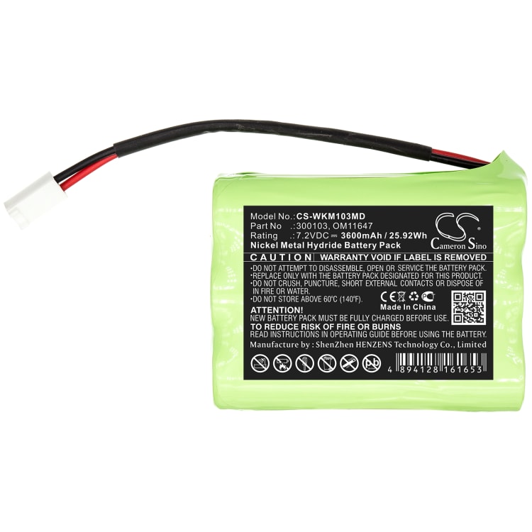 Walkmed 300103 OM11647 Battery Replacement for Infusion Pump Triton ...